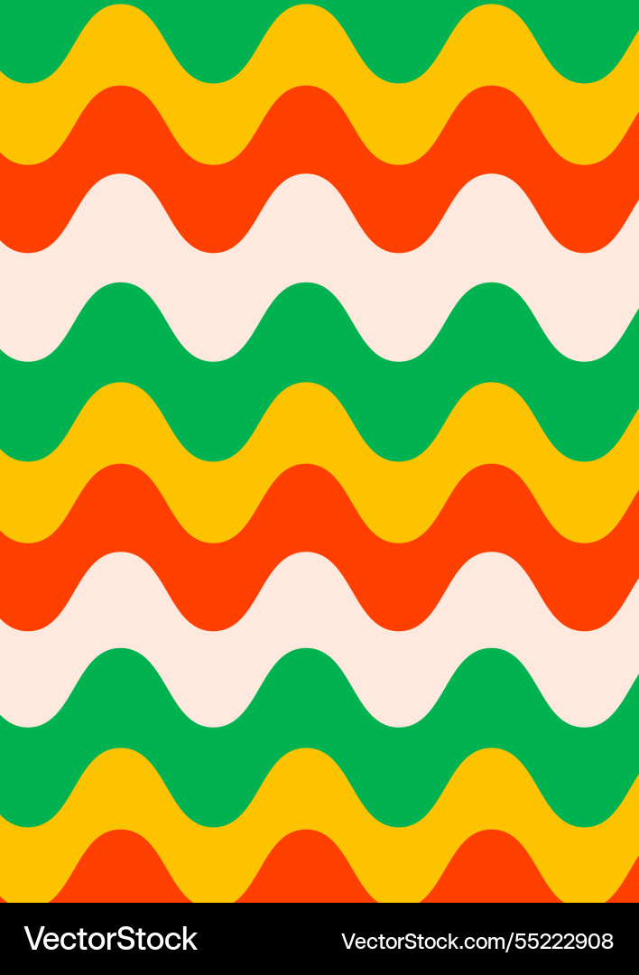 Abstract psychedelic retro background with wavy Vector Image Abstract psychedelic retro background with wavy Vector Image
