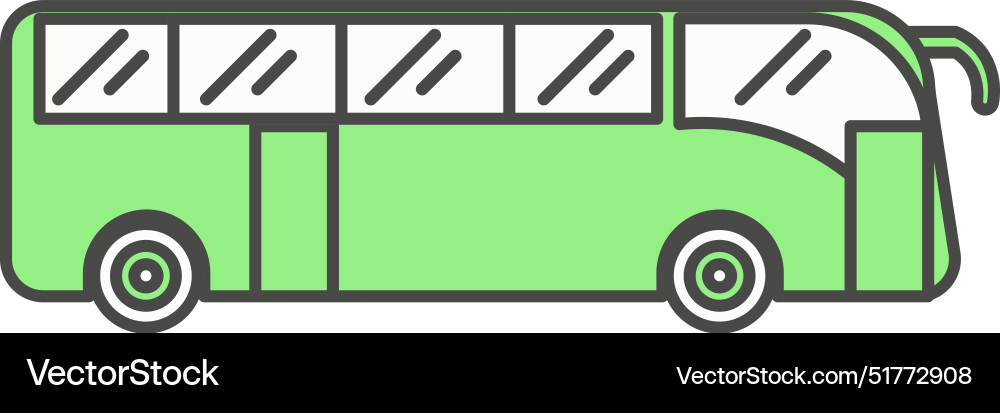 Bus public transport icon Royalty Free Vector Image