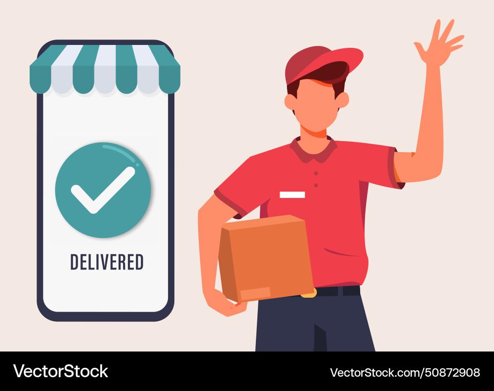 Courier Royalty Free Vector Image - VectorStock