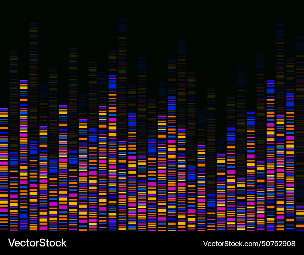 Dna test infographic barcoding genome Royalty Free Vector