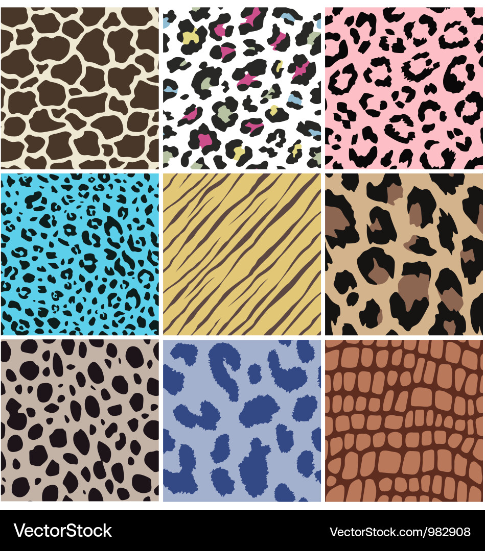 Seamless animal skin fabric pattern Royalty Free Vector