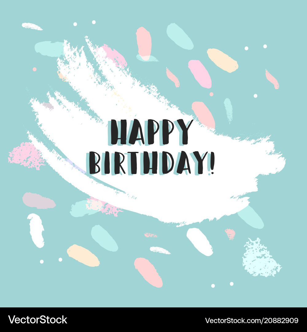 Confetti Birthday Card Royalty Free Vector Image