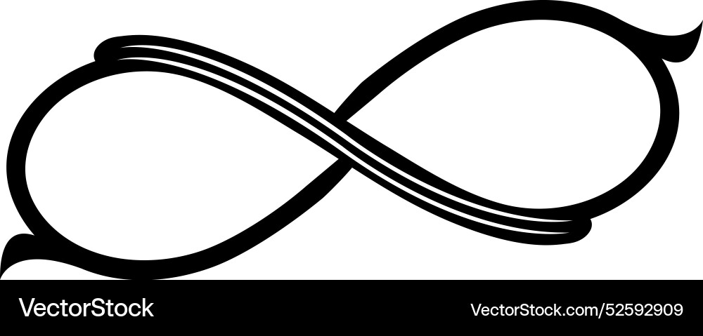 Endless elegance stunning infinity symbol art Vector Image
