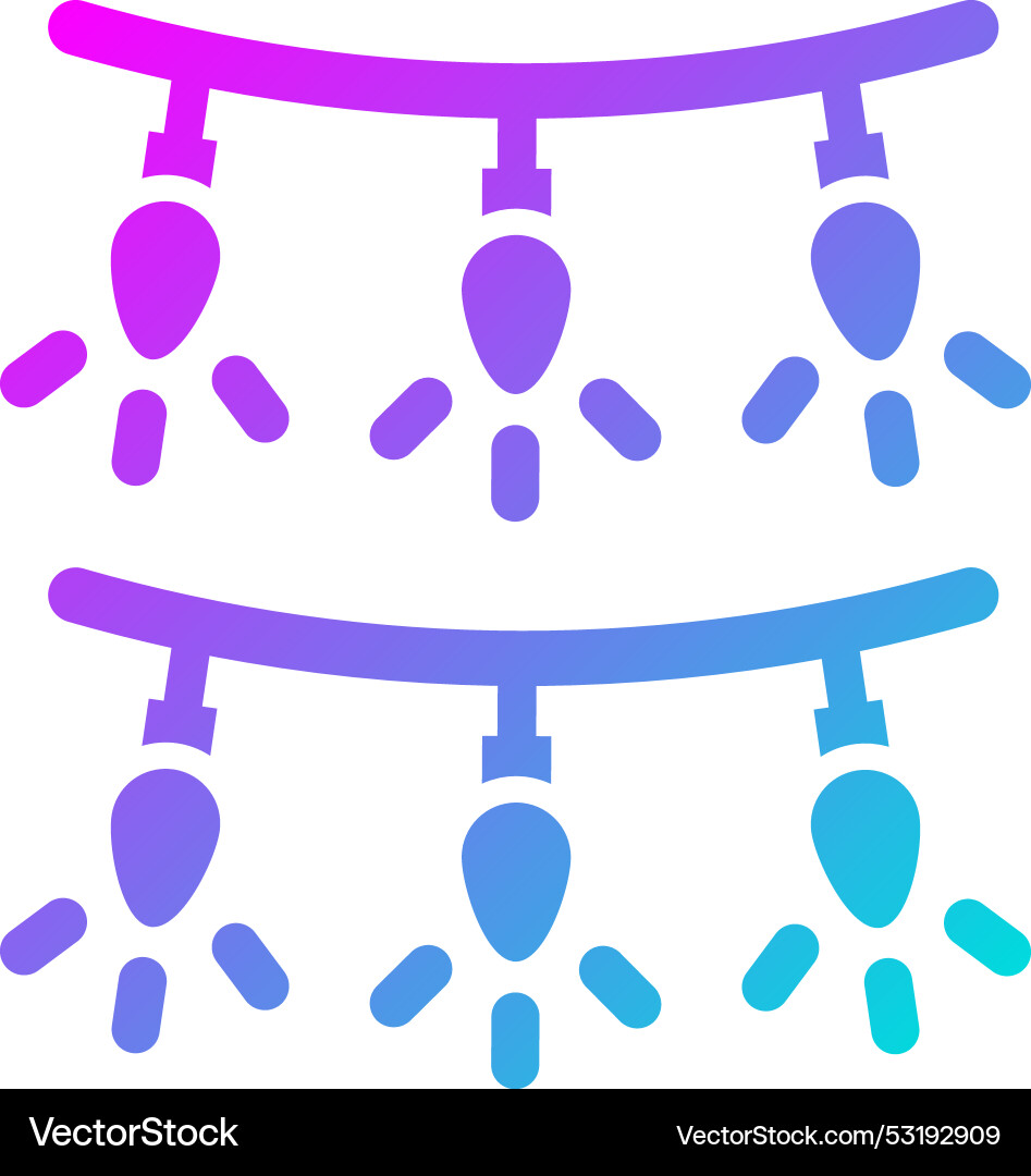 Garland icon design Royalty Free Vector Image - VectorStock