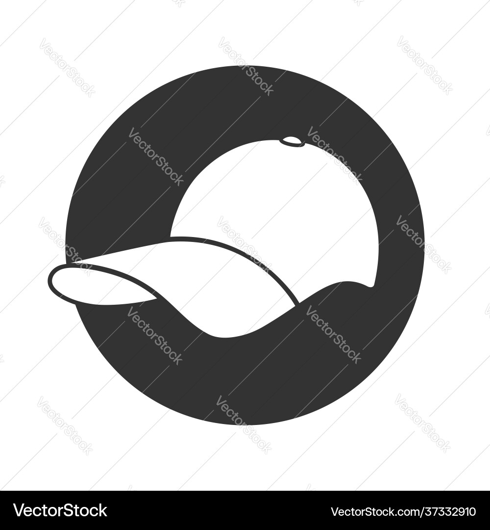Baseball cap white Royalty Free Vector Image - VectorStock
