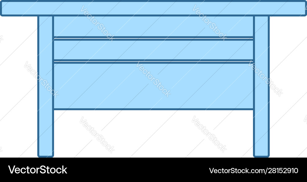 Boss office table icon Royalty Free Vector Image