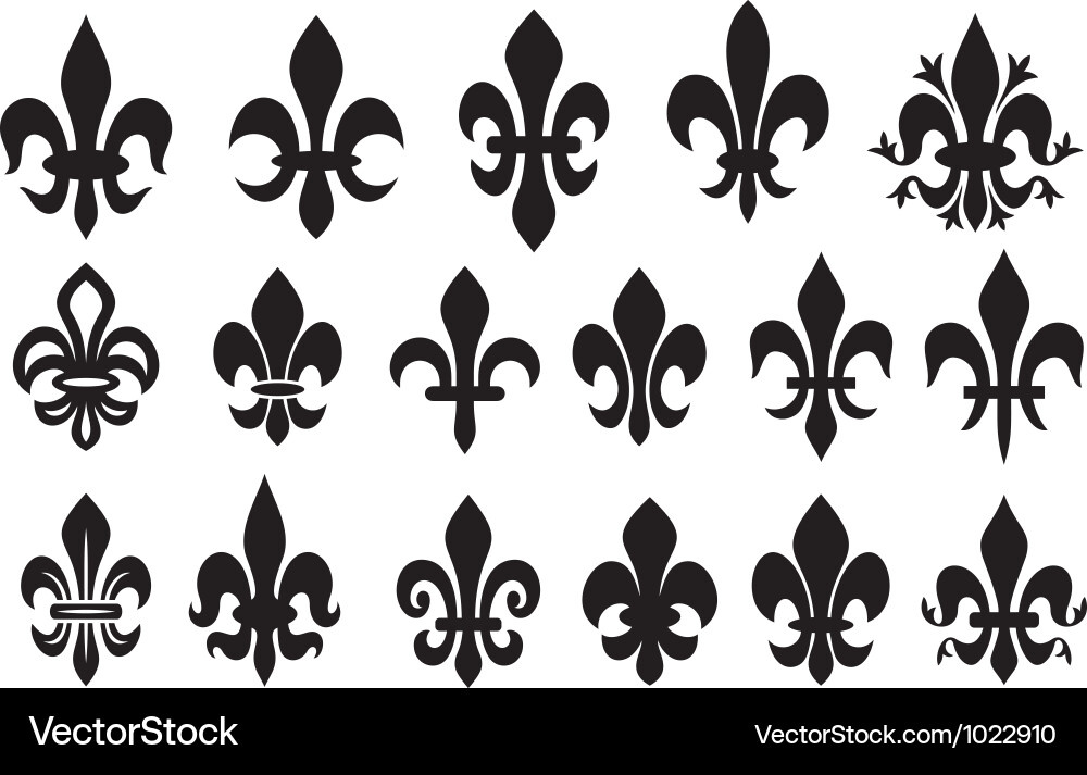 Elegant Fleur-de-Lis Motif Royalty Free Vector Image