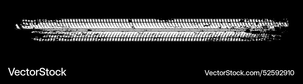 Grunge tire track wheel braking marks white Vector Image
