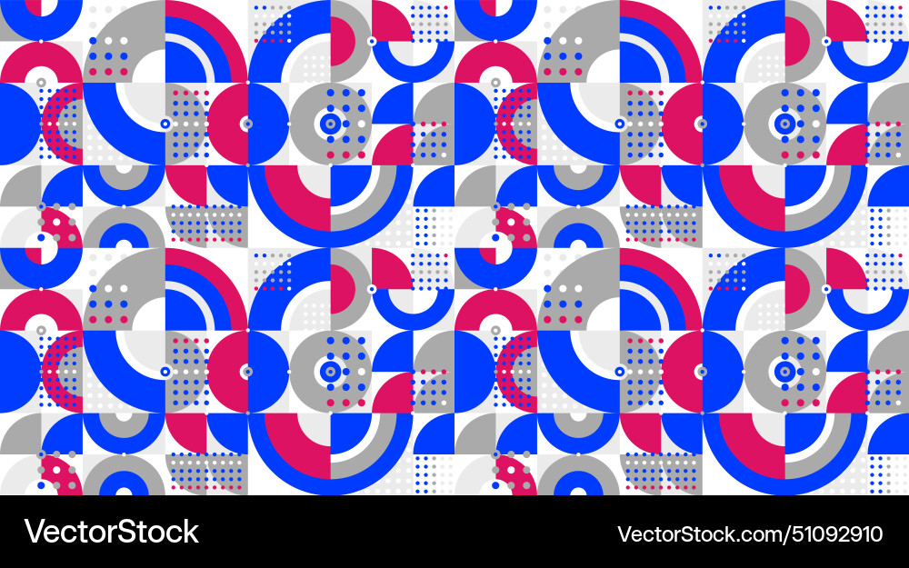 Seamless abstract background in red and blue Vector Image