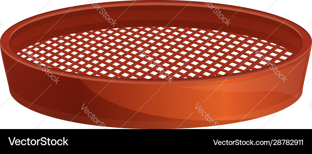 Chef sieve icon cartoon style Royalty Free Vector Image
