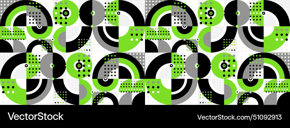 Seamless abstract background in green color Vector Image
