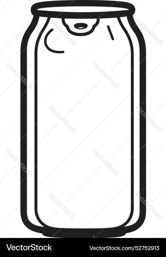 Soda spark can logo emblem quenching thirst Vector Image