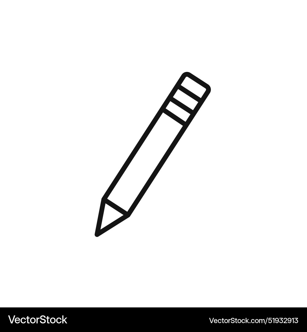 Writing pencil icon ideal for notes and sketching Vector Image