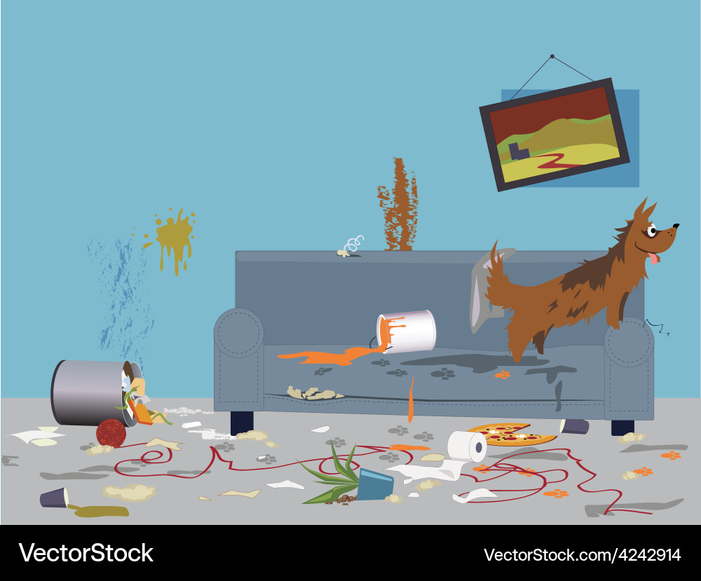 Bad dog Royalty Free Vector Image - VectorStock