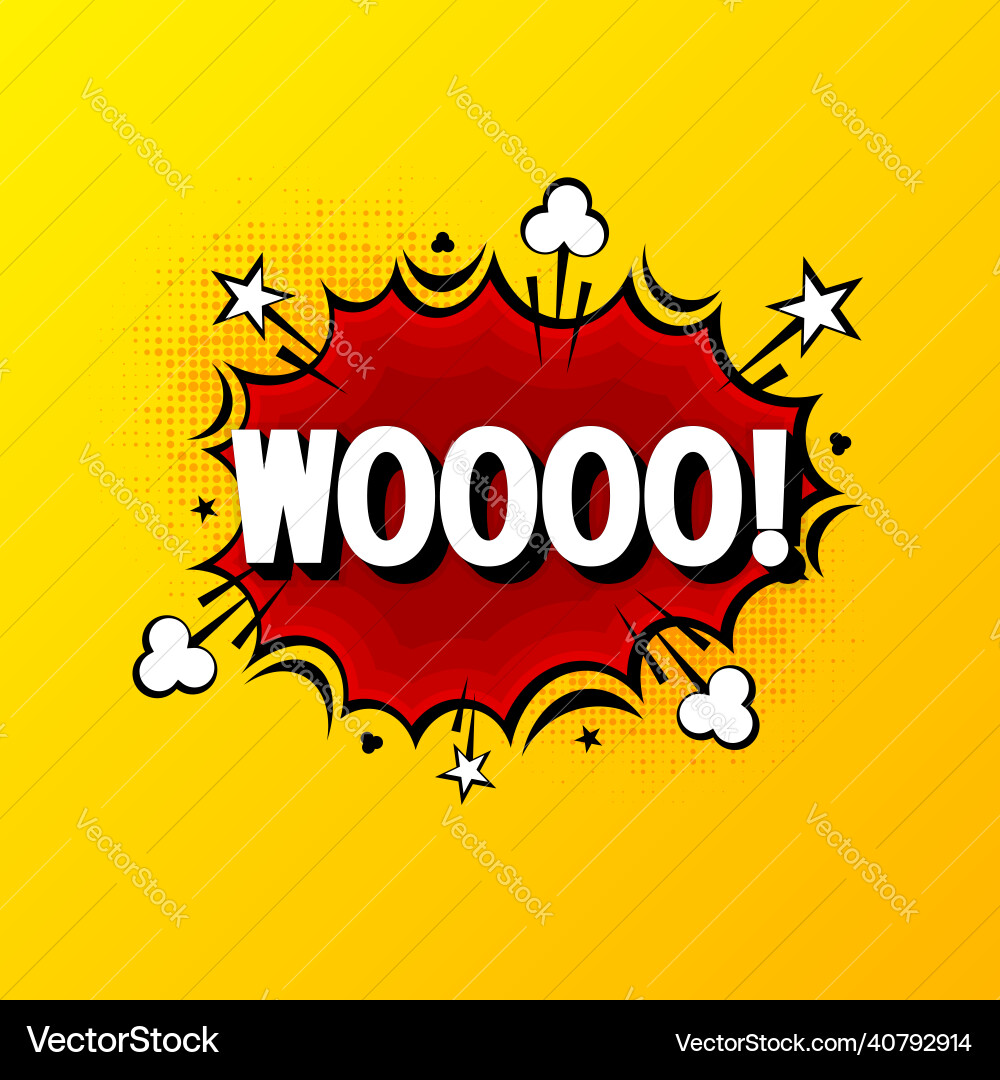 Comic Wort Boom Comics Sprachblase Lizenzfreies Vektorbild