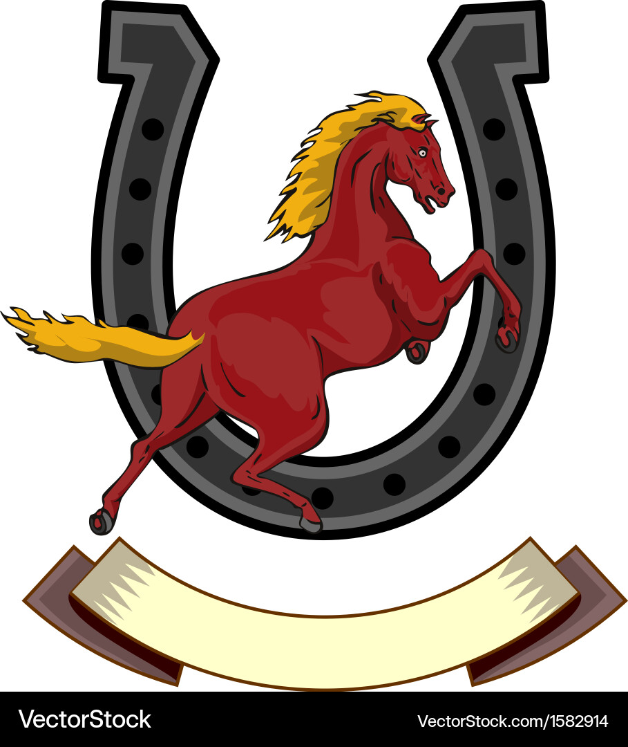 Horse prancing Royalty Free Vector Image - VectorStock