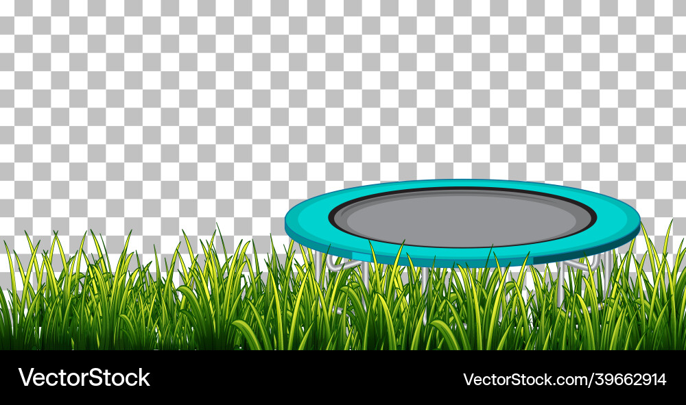 Trampoline on transparent background Royalty Free Vector
