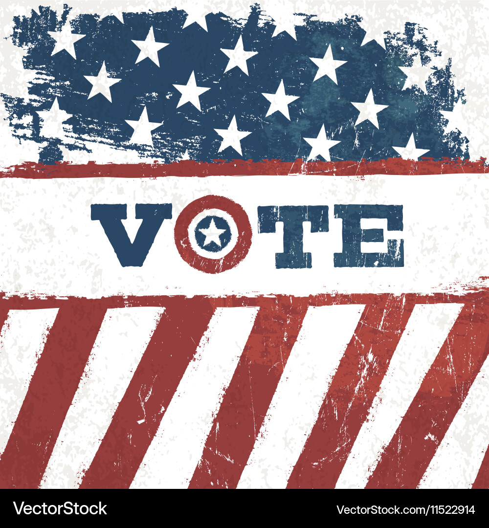 Vote With Flag Background Vote Trump Sign Stock Photos, Royalty Free