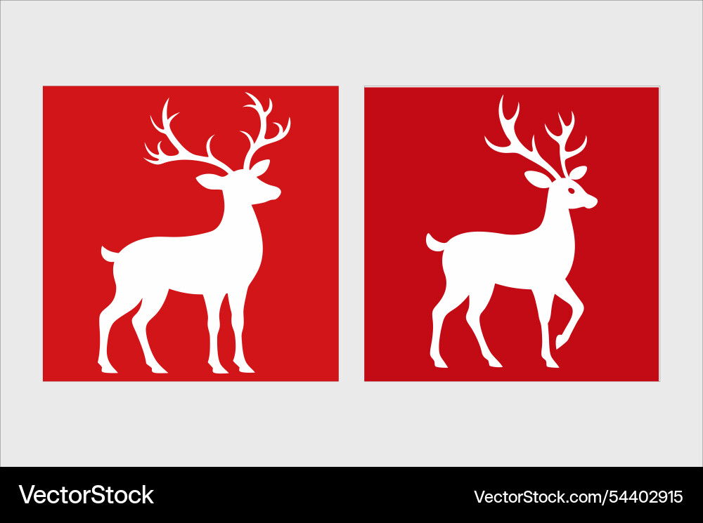 Christmas reindeer Royalty Free Vector Image - VectorStock