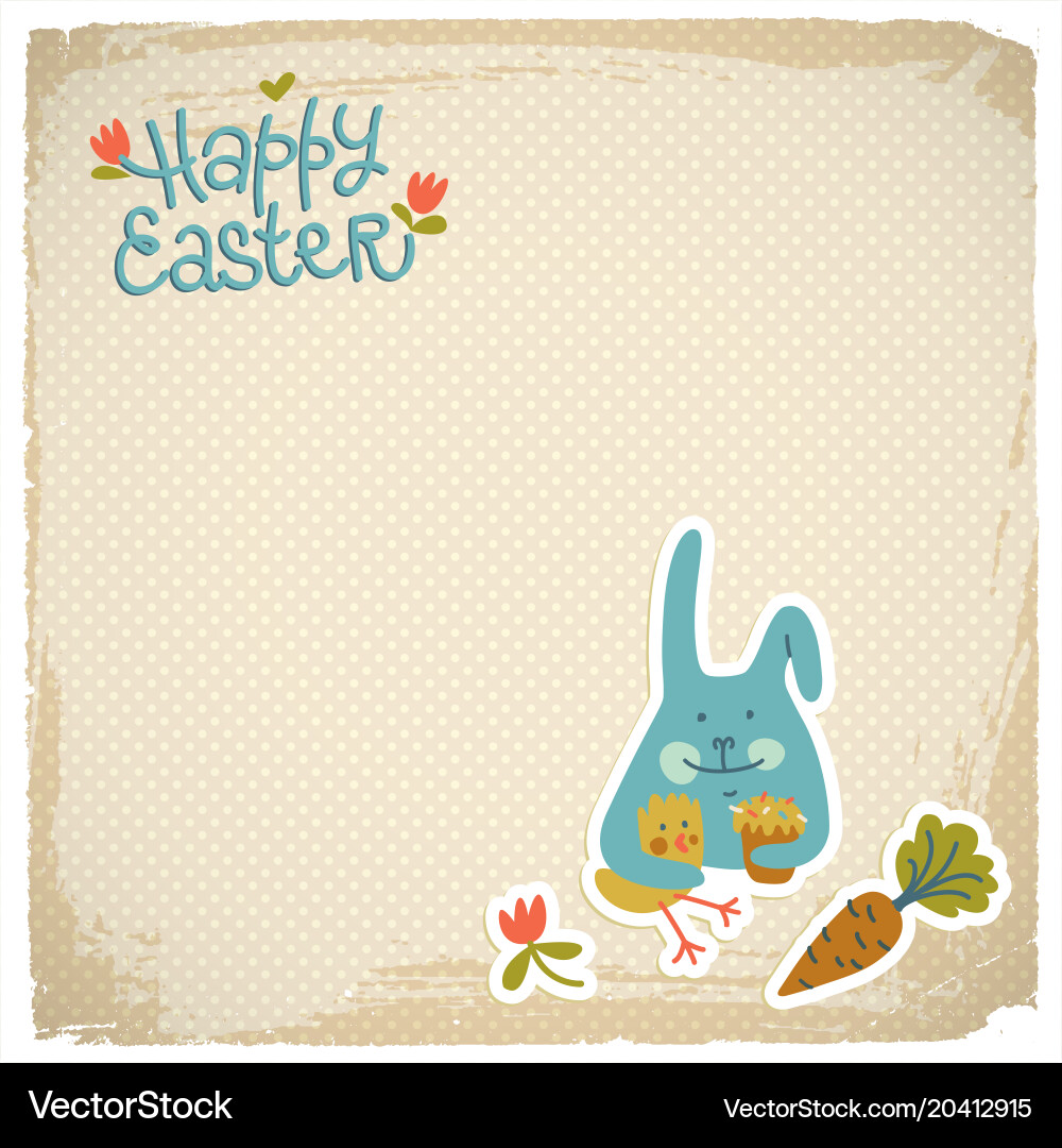 Happy easter background Royalty Free Vector Image