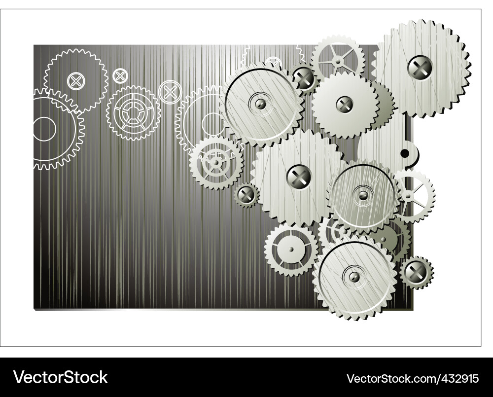 Mechanische Räder Lizenzfreies Vektorbild - VectorStock