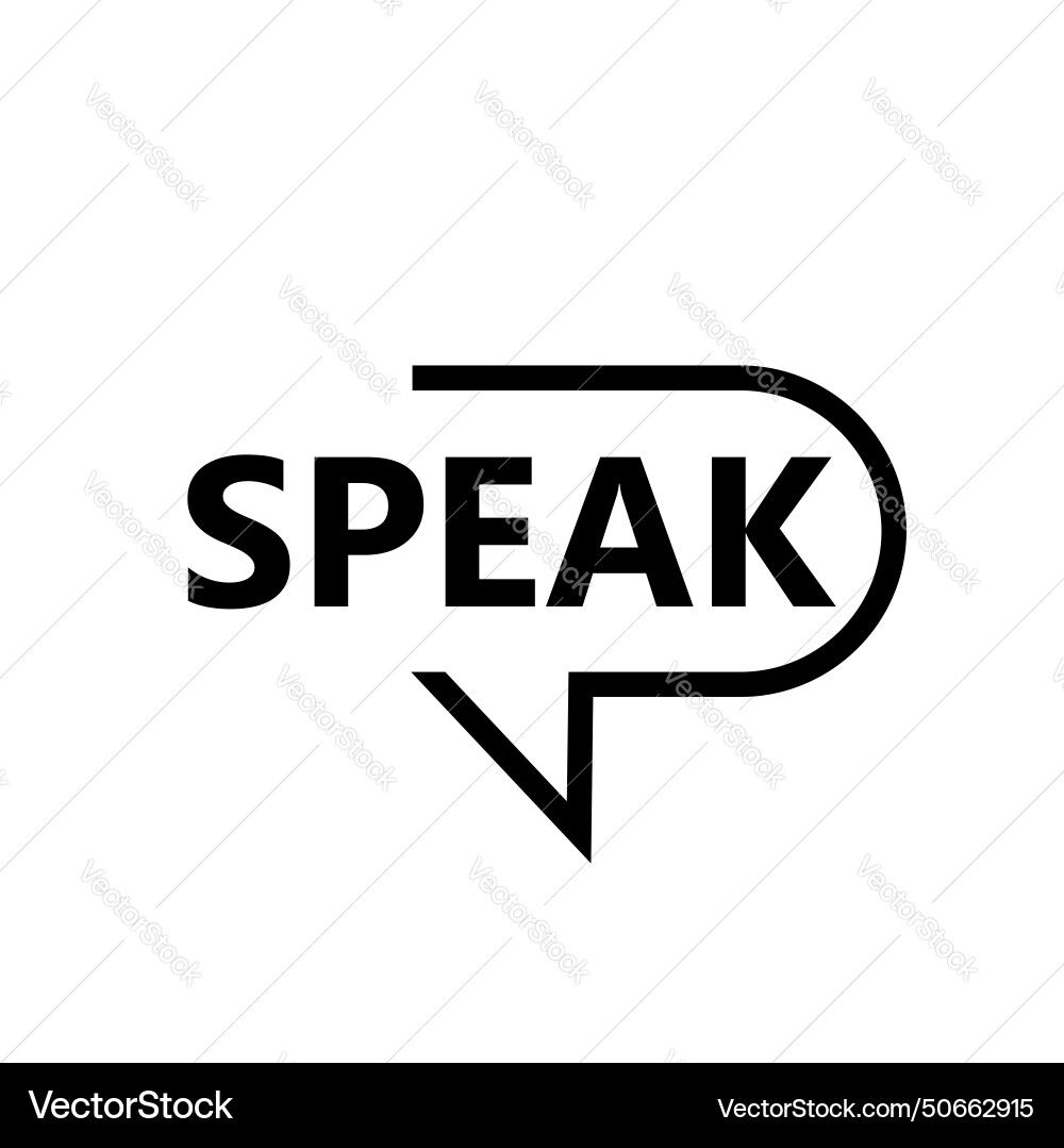 Talk speech chat letter logo icon design Vector Image