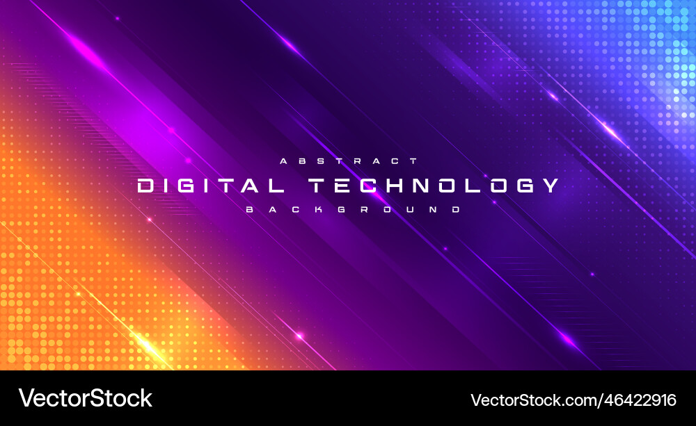Digital Technology Abstract Background Royalty Free Vector
