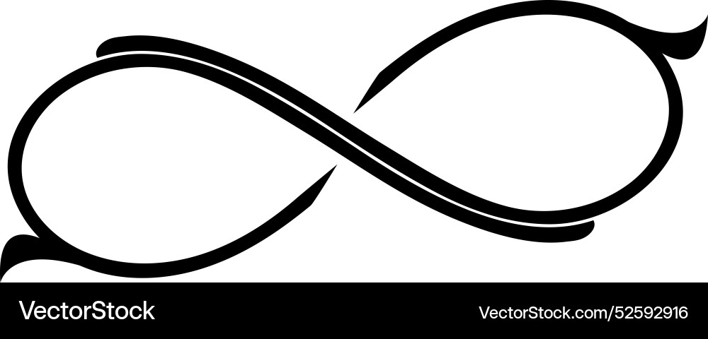 Endless elegance stunning infinity symbol art Vector Image