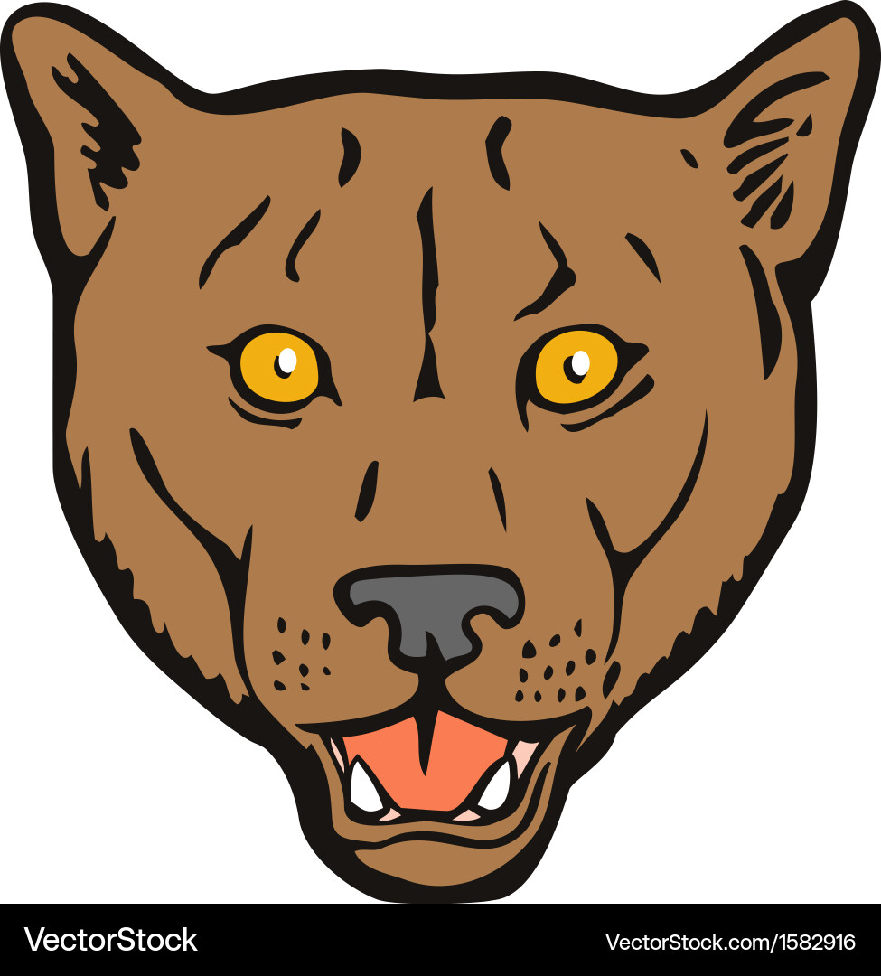 Puma woodcut retro Royalty Free Vector Image - VectorStock