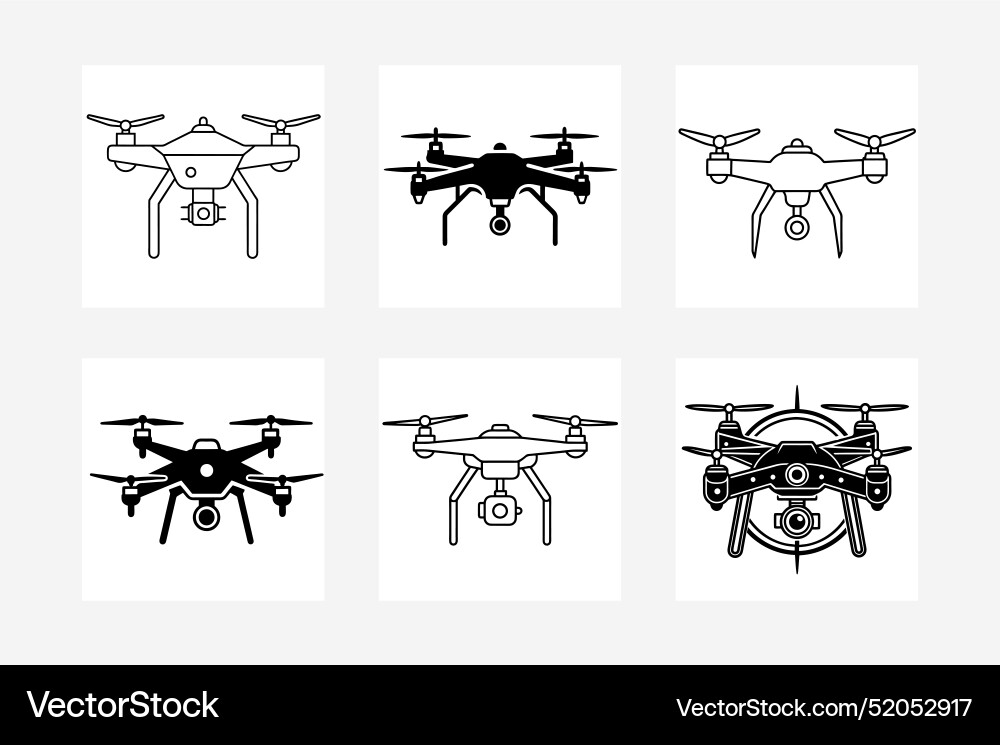 Drone high-quality Royalty Free Vector Image - VectorStock