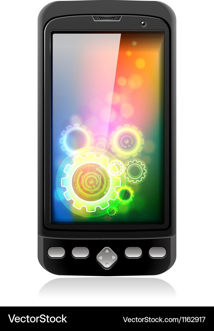 Mobile cell smart phone Royalty Free Vector Image