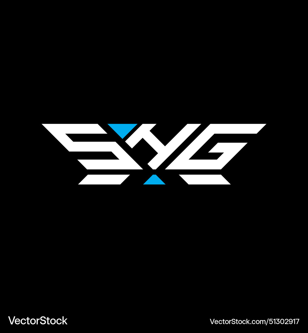 Shg letter logo design simple and modern Vector Image