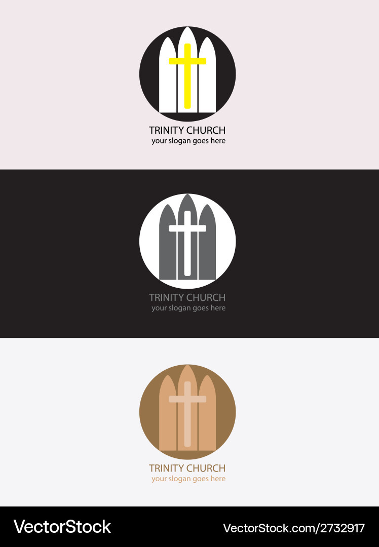 Trinity church logo Royalty Free Vector Image - VectorStock