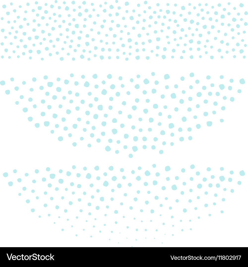 Winter hand drawn snow collection Royalty Free Vector Image