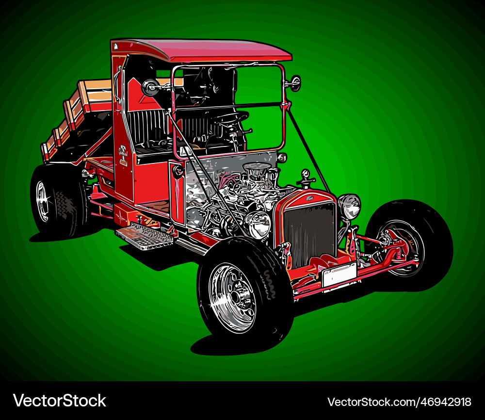 Classic car template for graphic design Royalty Free Vector