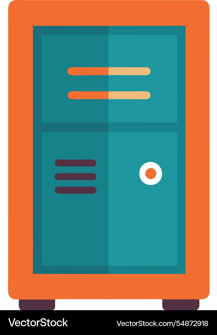 Metal locker Royalty Free Vector Image - VectorStock