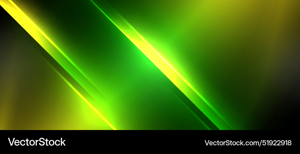 Neon dynamic diagonal light rays background Vector Image