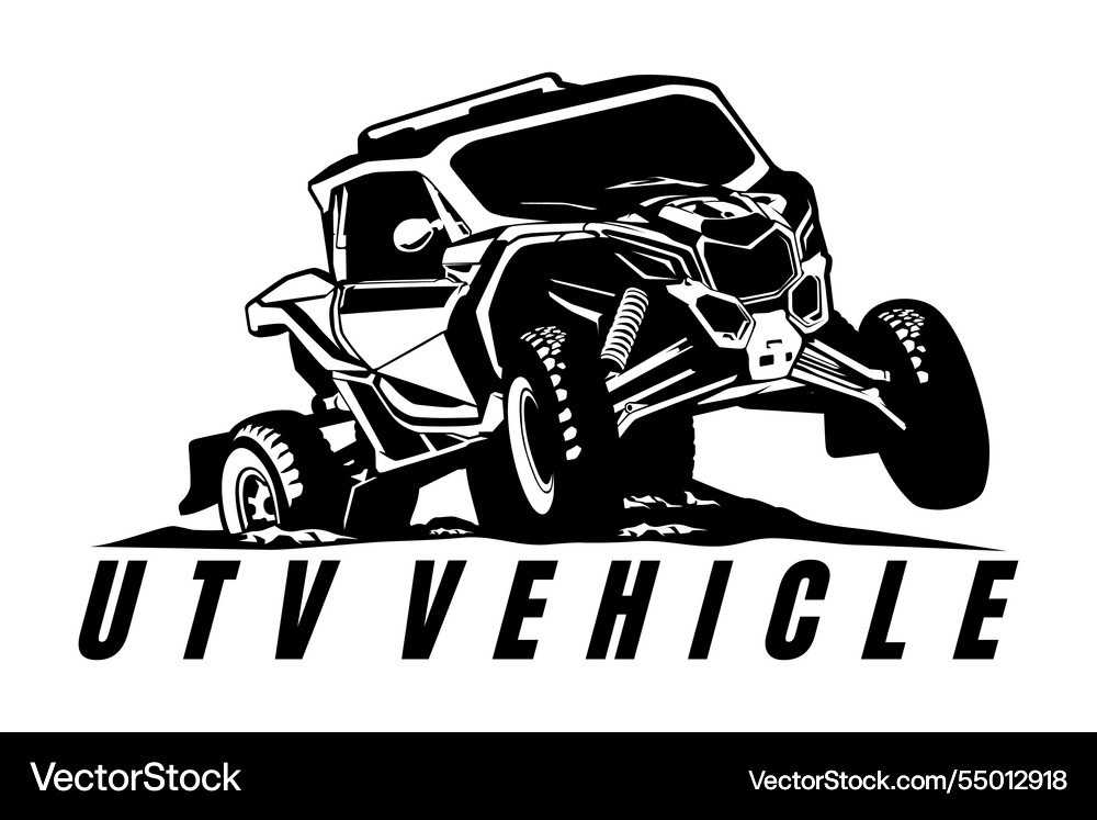 Utv logo design icon Royalty Free Vector Image