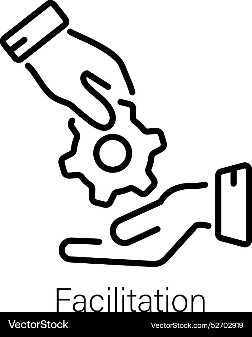 Facilitation Royalty Free Vector Image - VectorStock
