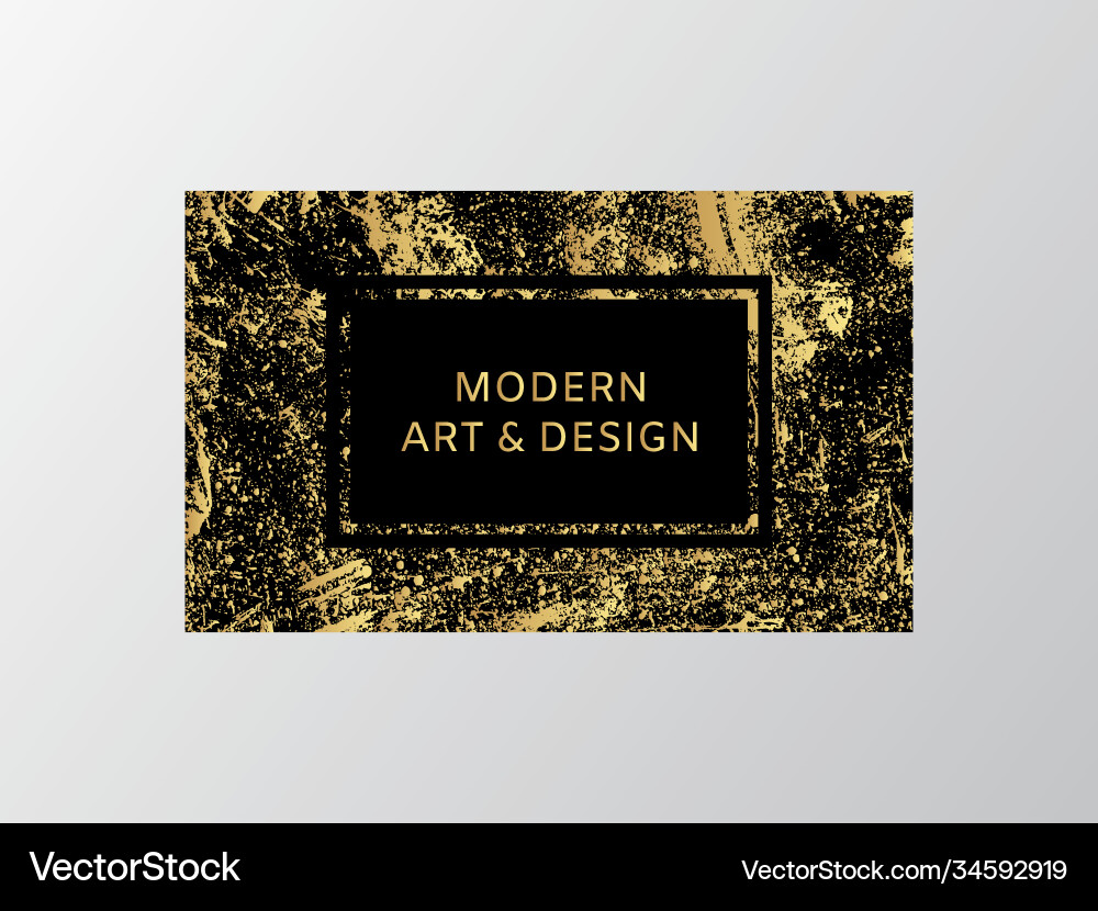 Luxury Marble Business Card - Gold Royalty Free Vector Image