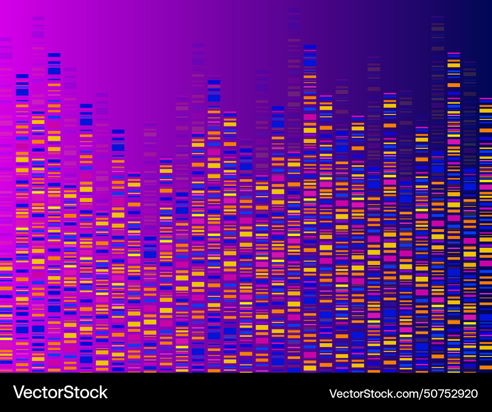 Dna test infographic barcoding genome Royalty Free Vector