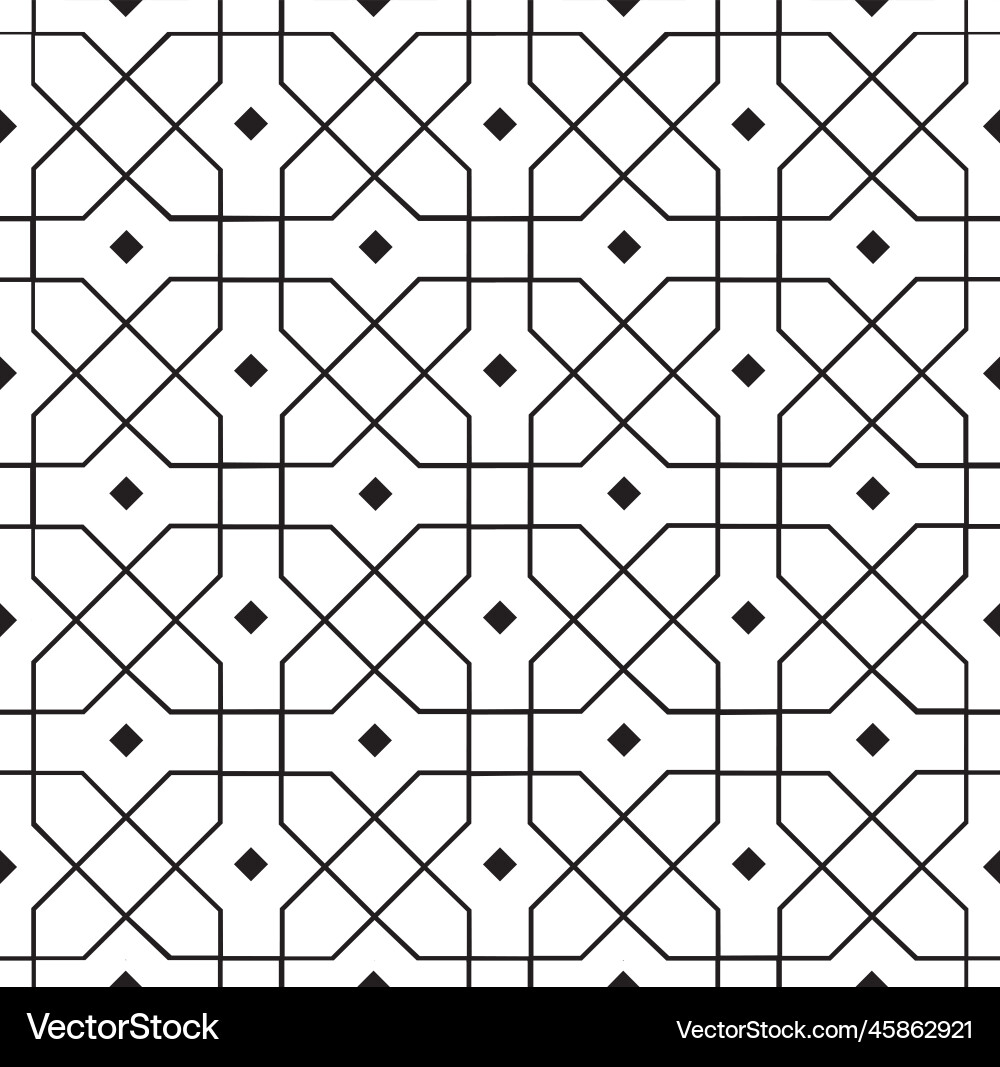 Arabesque line arab seamless pattern mosaic Vector Image