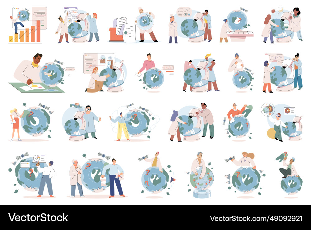 Lab test investigation is critical step Royalty Free Vector