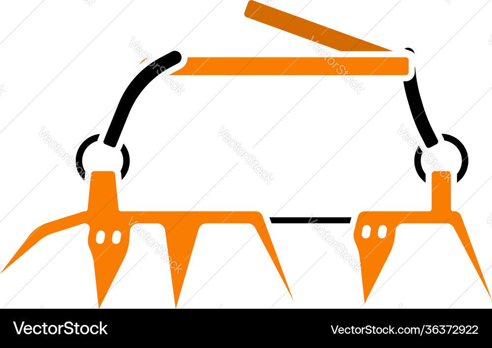 Alpinist crampon icon Royalty Free Vector Image