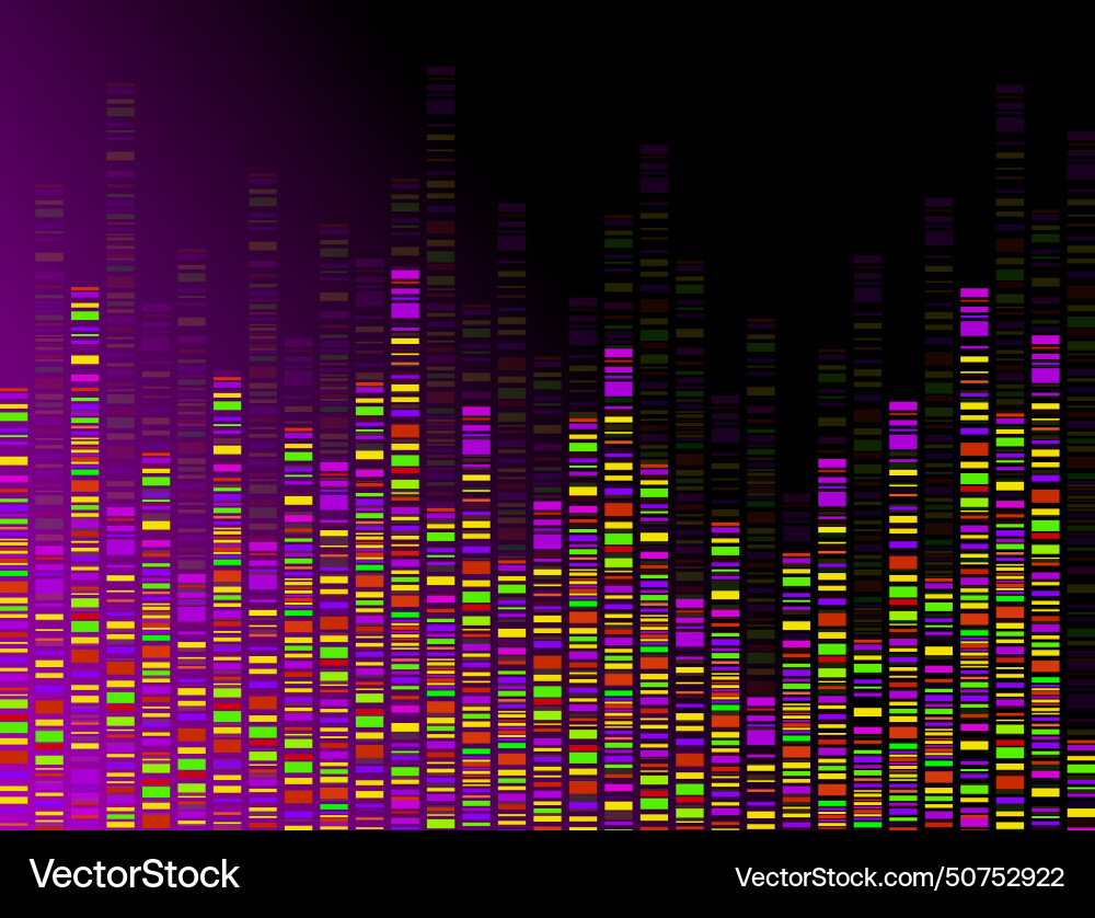 Dna test infographic barcoding genome Royalty Free Vector