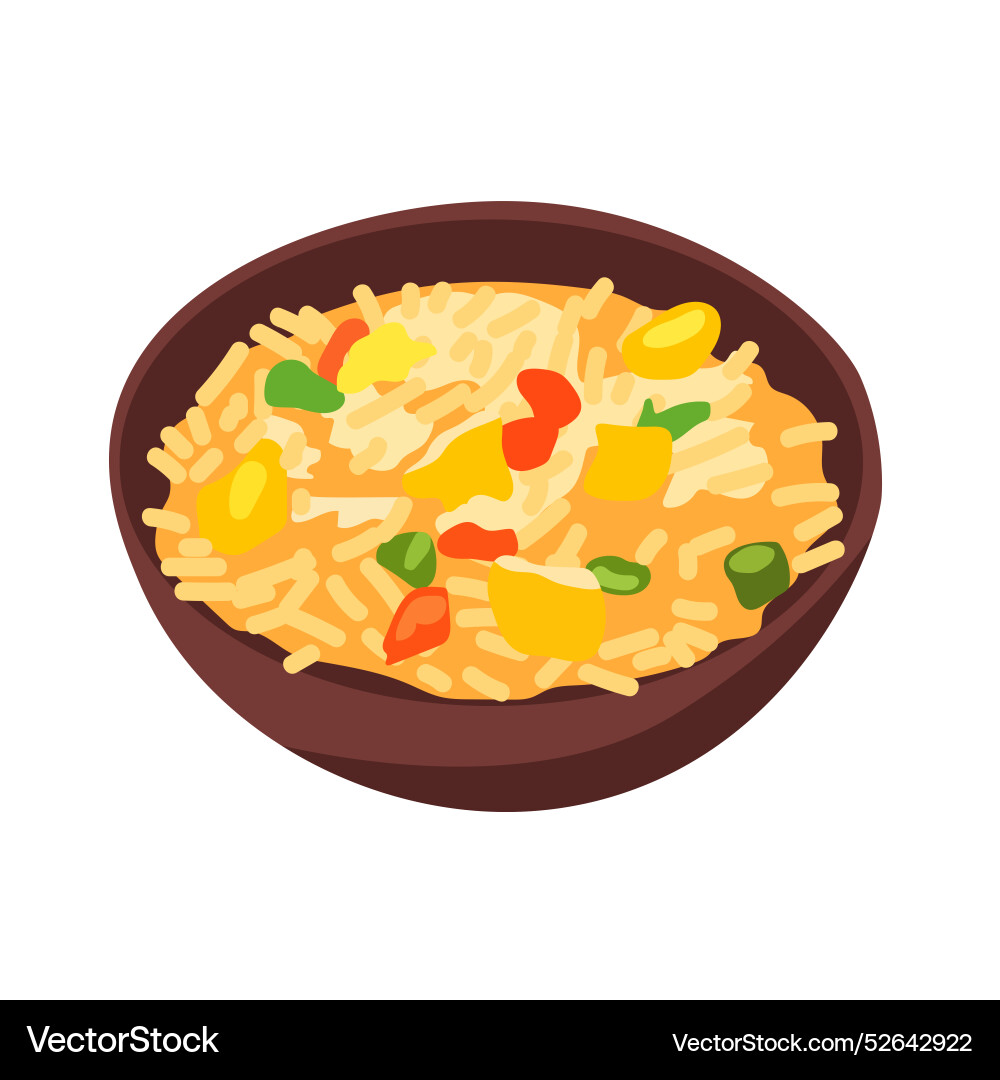 Fried rice or grilled Royalty Free Vector Image