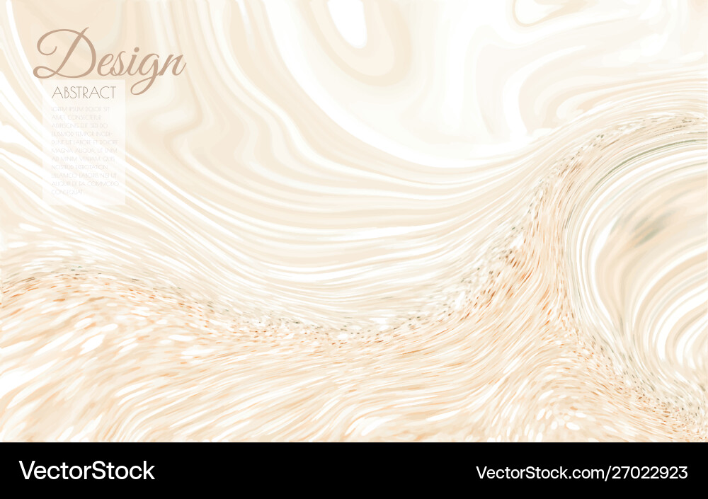 Abstract light color acrylic paint waves surface Vector Image