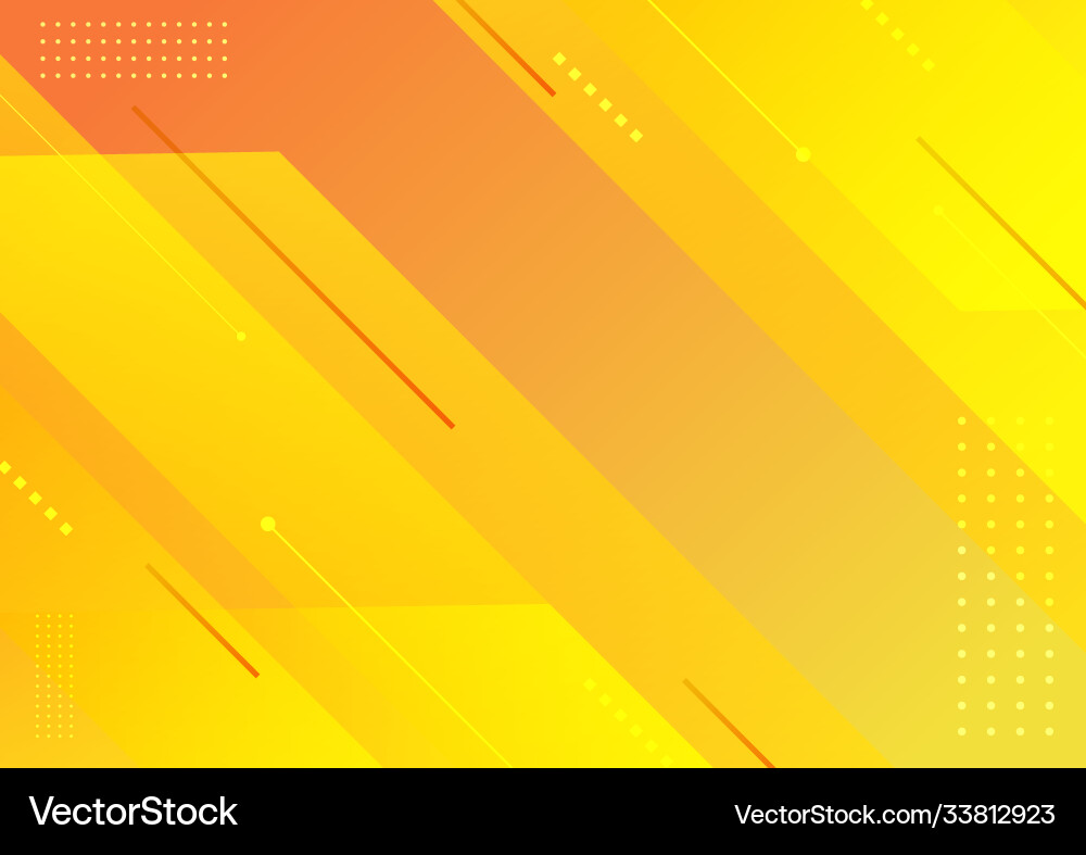 Abstract modern stripes geometric diagonal yellow Vector Image