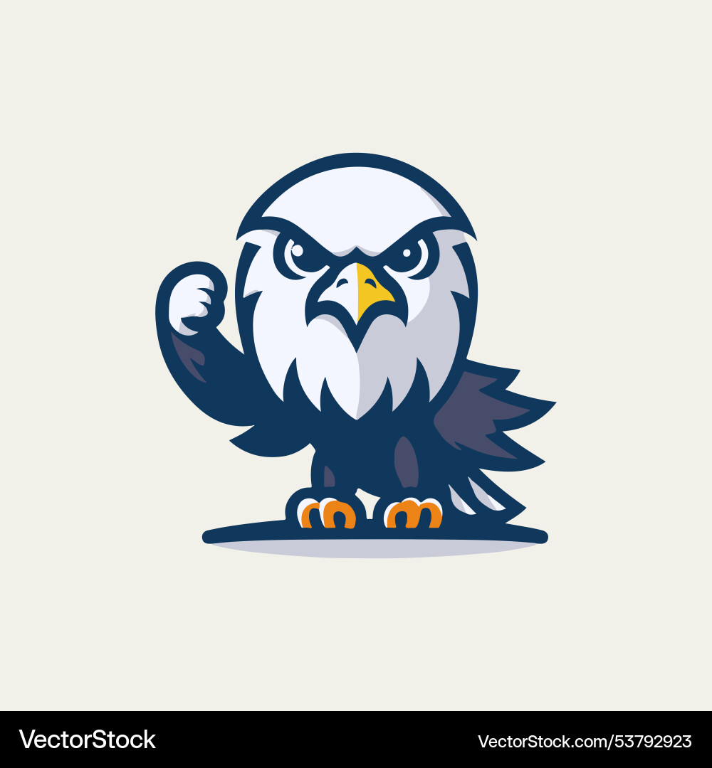 Cartoon of an angry eagle – Free Vector | VectorStock