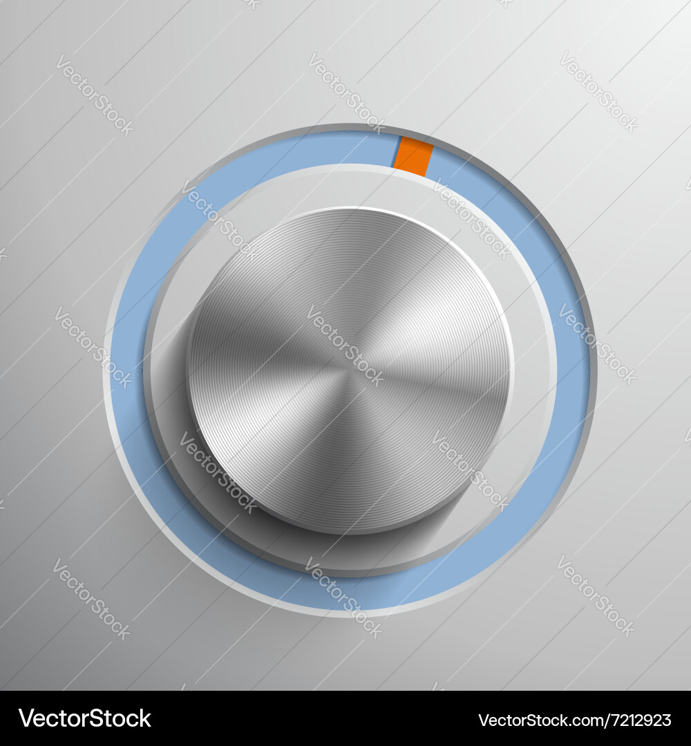 Metal regulator with arrow Royalty Free Vector Image
